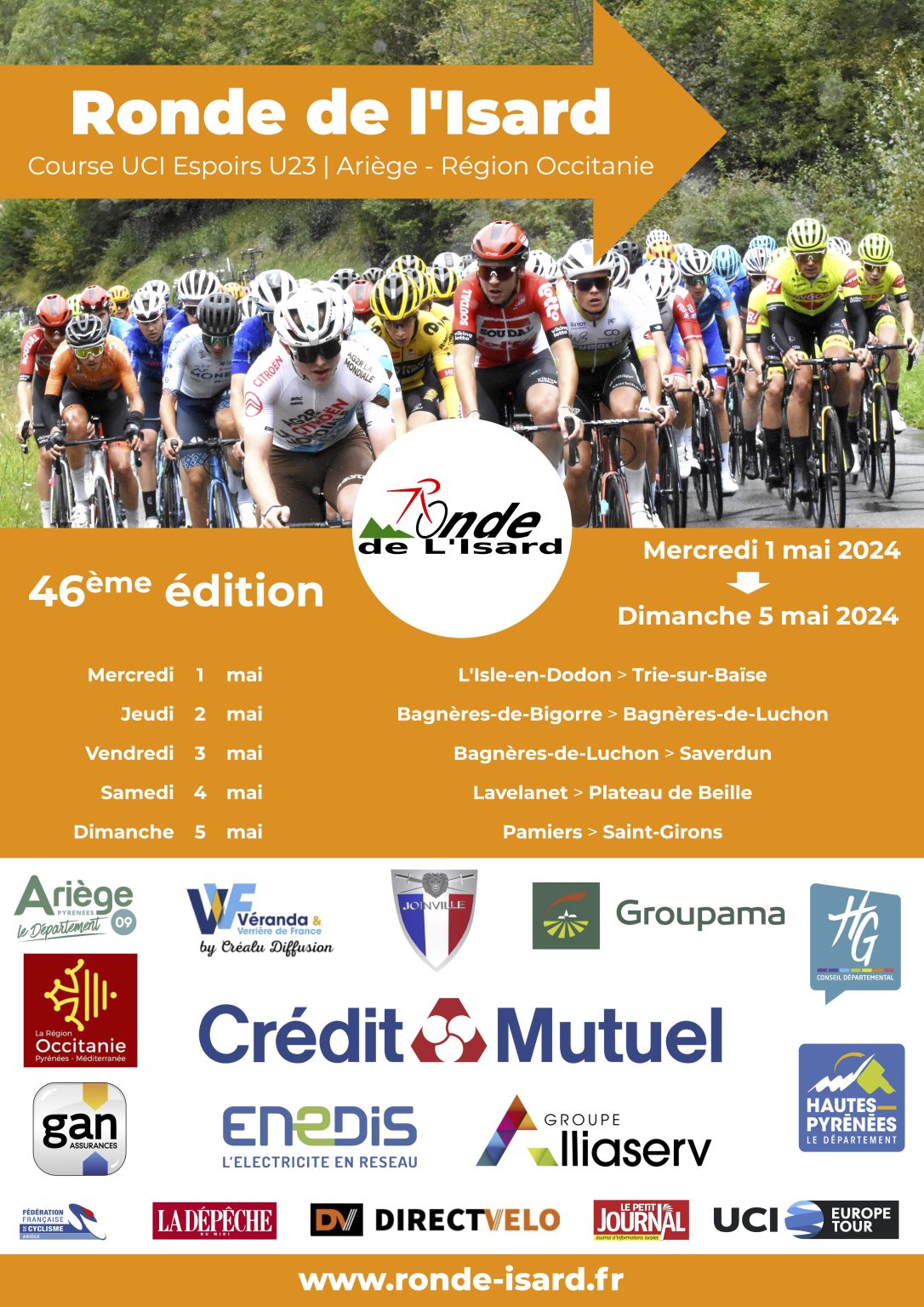 Découvrez les étapes de la 46ème Ronde de l’Isard – Ronde de l'Isard